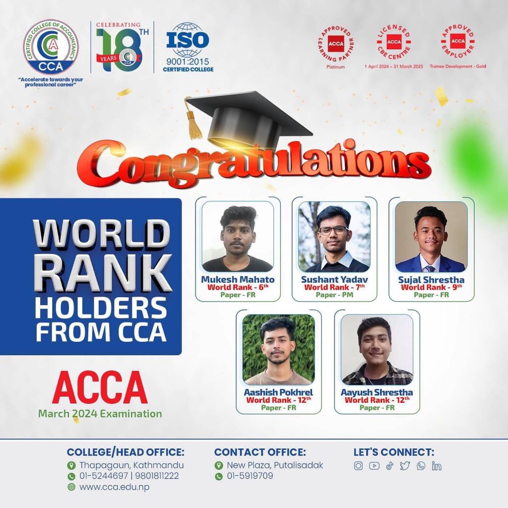 Achievements and Rankings at Certified College of Accountancy